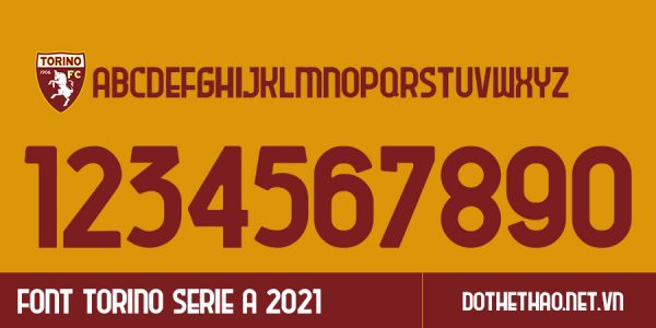 Download Miễn phí font áo Torino FC 2021/22 File thiết kế